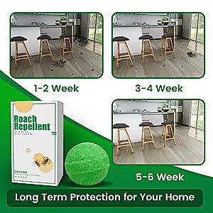 SEEKBIT 8 Pack Cockroach Repellent, Natural Roach Repellent Peppermint, Repels Ant, Spider, Roach Insect Rodent Repellent,Keep Roach Away from Car, Closet, Attic, Garage, for Indoor Outdoor Use