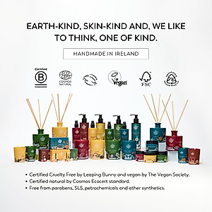 The Handmade Soap Company Natural Soy Wax Candle, Lemongrass & Cedarwood Scented Candle, 50 Hour Burn, Non Toxic Candles, Cruelty Free & Vegan Scented Candles, 7.4oz