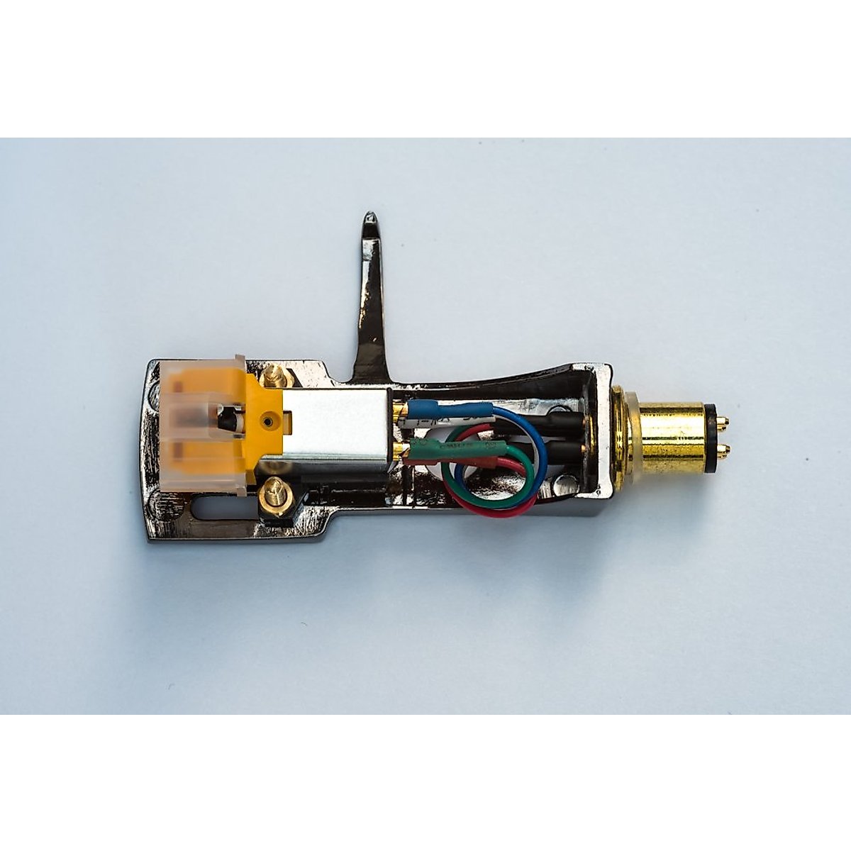 Titanium plated Headshell, mount with cartridge and stylus, needle for Technics SL 3200, SL 3300, SL 3310, SL 3350, SL 5100, SL 5200, SL 5300, SL 5310, SL 5350, MADE IN ENGLAND