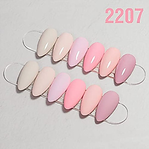 VENALISA Hema-Free Pink Gel Nail Polish Set- 6 Colors Popular Nude Pink Gel Polish Kit, Soak Off LED Nail Lamp Light Pink Gel Manicure Kit DIY at Home Salon Gifts for Women Girls