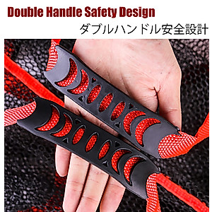 Fishing Keep Net Cage Portable Rubber Fishing Net Mesh, 5ft / 6.5ft / 8ft / 10ft Length Fish Cage Trap, Fishing Accessories Tool Fish Keep Basket with Bag (Size : 2.5m/8.2ft x 33cm/13in)