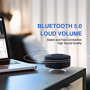 Onforu Shower Speaker, Bluetooth Waterproof Speaker with Suction Cup, Portable Wireless Bathroom Speaker with Stereo Sound, Built-in Mic, 10H Playtime, Mini Speaker for Christmas Outdoor Kitchen Pool