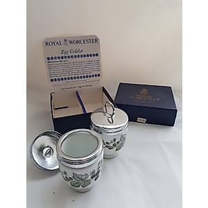 Royal Worcester Egg Coddler Pair Lavinia Berries Pattern