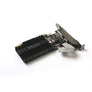 ZOTAC GeForce GT 710 2GB DDR3 PCI-E2.0 DL-DVI VGA HDMI Passive Cooled Single Slot Low Profile Graphics Card (ZT-71302-20L)