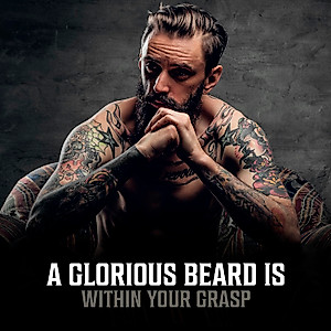 Viking Revolution Unscented Beard Oil for Men - Natural Mens Beard Oil with Argan Oil and Jojoba Oil - Beard Softener, Strengthens and Moisturizes - Beard Conditioner for Men (Unscented, 1 Pack)