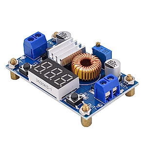 [2 Pack] DC-DC 5A Buck Converter 4-38V to 1.25-36V Step-Down Voltage Regulator High Power Module with LED Display