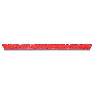 Meat Case Divider Parsley Divider with Aluminum Support Red Plastic - 30"L x 2 1/4"H