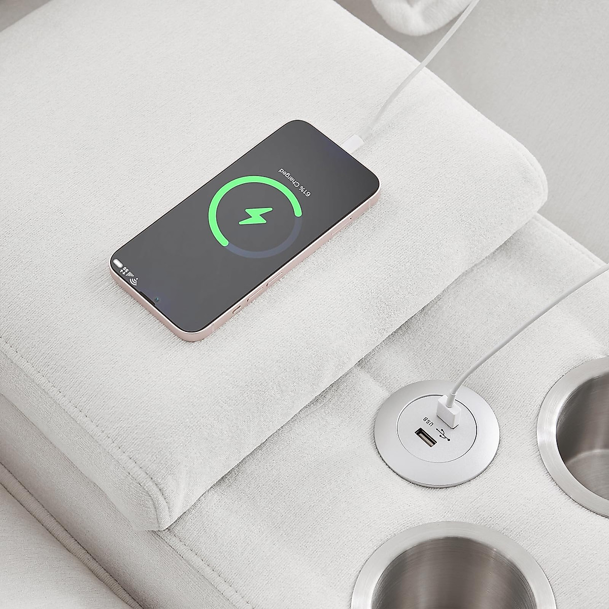 Neylory Modular Sectional Sofa, 123" Chenille Sectional Couches for Living Room, Modern U Shaped Cloud Couch Large Overstuffed Sofa with Chaise for Bedroom Apartment Office Beige