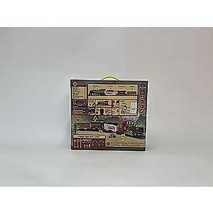 Mini Tudou Christmas Electric Train Set w/Steam, Sound & Light, Remote Control Train Toys w/Steam Locomotive Engine, Cargo Cars & Tracks, Toy Train w/Rechargeable Battery for Kids Boys 3+ Year Old