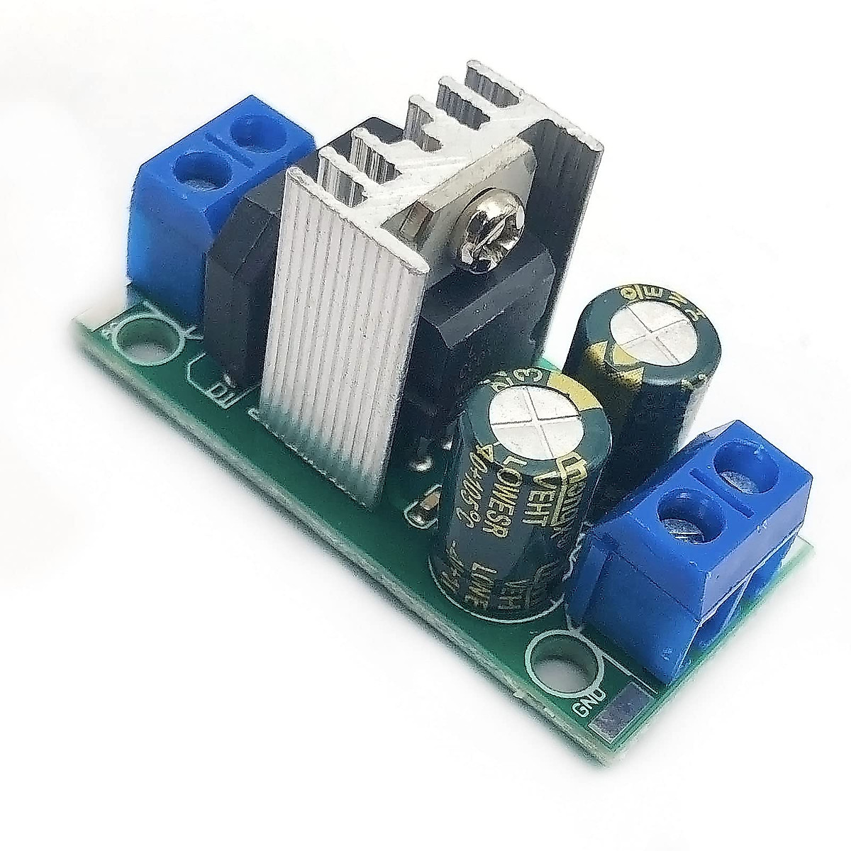 FainWan 2PCS Three Terminal Voltage Regulator Module LM7812 DC or AC to DC 12V Output 1.2A Max Power Supply Module Terminal and 5x2 Pins Output