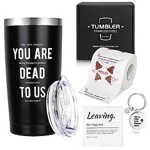 AWDK Farewell gifts for coworker, Going Away Gifts for Coworker, Coworker Leaving Gifts for Women,Men, Coworker, Employee Farewell Goodbye gifts,Retirement gifts for Men,20 OZ Tumbler Mug