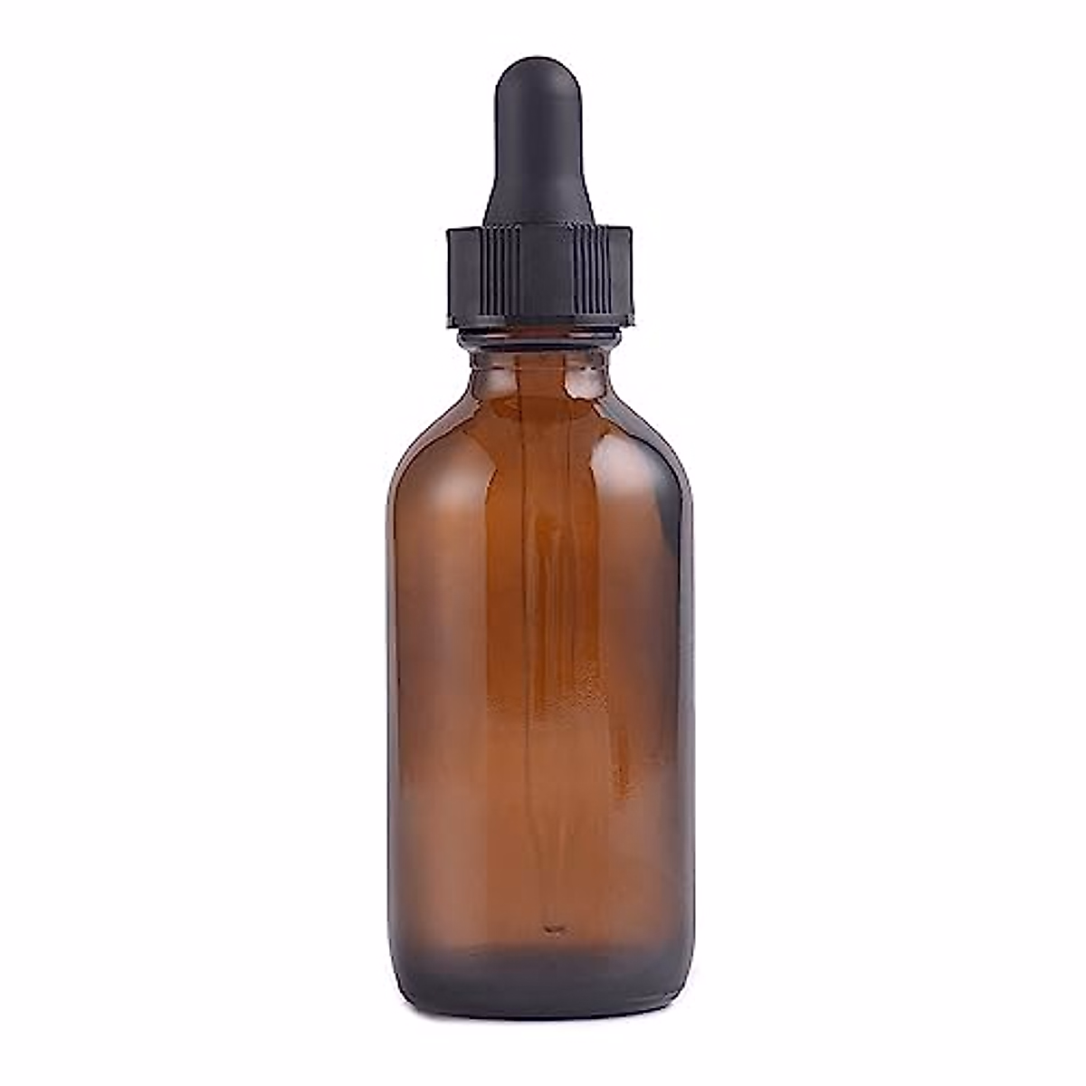 VIGOR PATH 2-Pack Amber Glass Dropper Bottles - Complete with Tapered Glass Droppers for Essential Oil or Any Liquids (2oz/60ml)
