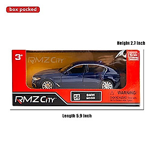 RMZ City BMW M550i Car Model 1:36 Diecasting Alloy Toy Car, Pull Back Vehicles Toy Car for Toddlers Kids Boys Girls Gift Blue