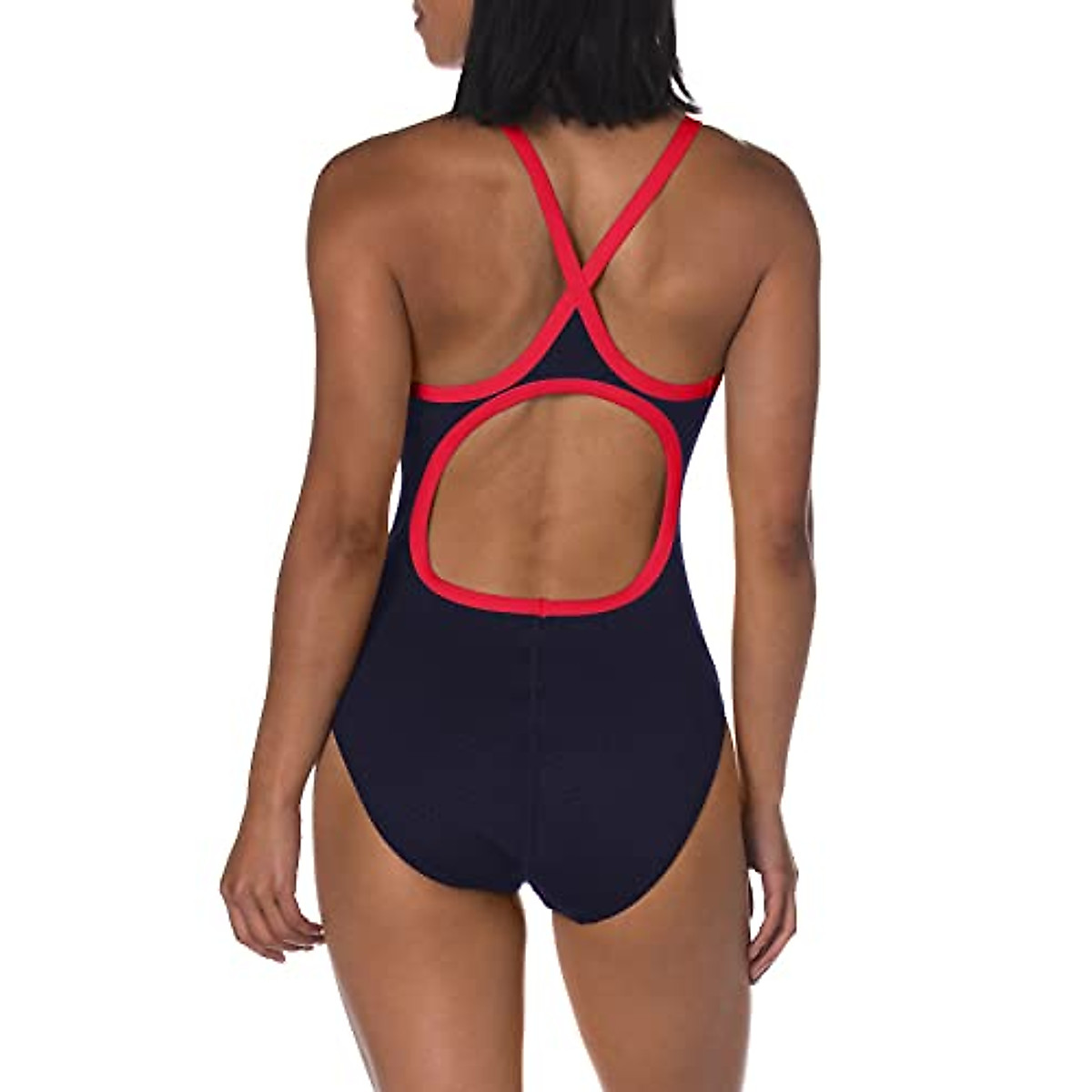 TYR Women’s Hexa Diamondfit Swimsuit, Black/Blue, 38