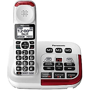 Panasonic KX-TGM450S + (2) KX-TGMA45S Digital Answering Machine with Volume Boost Control for Amplified Caller Voice Cordless Telephone-3 Handset