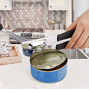 Commercial Can Opener, Stainless Steel Tin Opener,Heavy Duty Commercial Hand Can Opener Manual for Big Cans with Non-Slip Handle