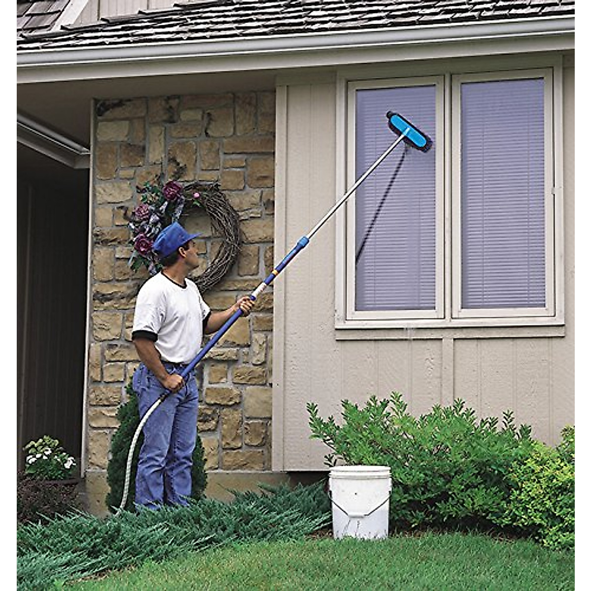 Mr. LongArm 0405 Soft Flow-Thru Brush Blue