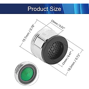 Juvielich 3PCS 20mm Faucet Aerators Faucet Flow Restrictor Replacement Parts Insert Sink Aerator for Bathroom or Kitchen