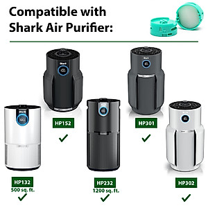 [6 Pack] Odor Neutralizer Technology Replacement Cartridges: Compatible with Shark AZ3000 AZ3002 HZ3000 HZ3002 HZ702 IZ862H IZ562H ZD550 ZU102 LA702 Vacuum Cleaner & Air Purifier - 1541FC3000 Original