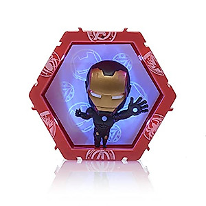 WOW! PODS Avengers Collection - Limited Edition Metallic Ironman | Superhero Light-Up Bobble-Head Figure | Official Marvel Collectable Toys & Gifts,Metallic Iron Man,4 inches
