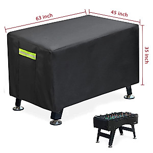Foosball Table Cover Table Cover Protection Waterproof Outdoor/Indoor UV Resistant-64x46x35 inches (LxWxH)