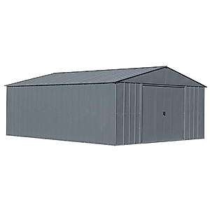 Arrow Classic Metal Shed, 14 x 17, Charcoal