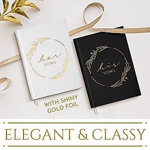 Gold Foil Vow Books, Vow Books for Wedding, Vow Books His and Hers, Vow Book, Small Vow Book, His Her Vow Book, Our Vows Book, Vow Book His Her, Wedding Vow Book, Wedding Vow Booklet