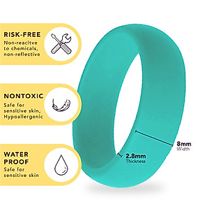 Wildfire Ring Personalized Neon Silicone Wedding Ring with Ring Box, Engagement Ring, Silicone Rubber Wedding Bands for Men Women, Custom Laser Engraved, Anniversary Idea for Couples (Yellow - Plain, 9)