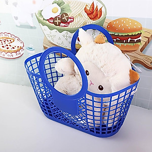 generic Plastic Storage Basket with Handle, Plastic Shopping Baskets Kitchen Fruit Vegetable Storage Basket Portable Shower Bath Baskets(red), AM15SD0EQ90US