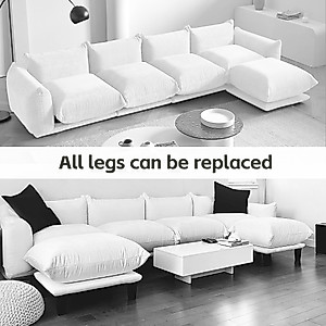 BOKIFOL Modular Sectional Sofa,77.16inch Minimalist Sofa Couch,Convertible Couch, Lovesofa Chenilleyarn 2 Seat Modern Living Room Sofa Sets for Office House