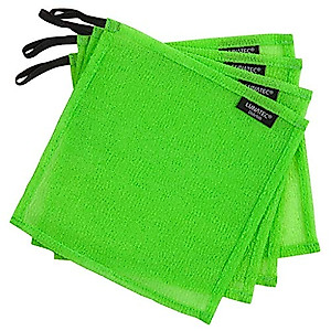 Lunatec Odor-Free Dishcloths. The Perfect Scrubber, Dish Cloth, Sponge and Scouring Pad to Clean Your Dishes, Pots & Pans, and Kitchen Gear. Ideal for Home, RV, Boat Galley and Camp Site. (4-Pack)