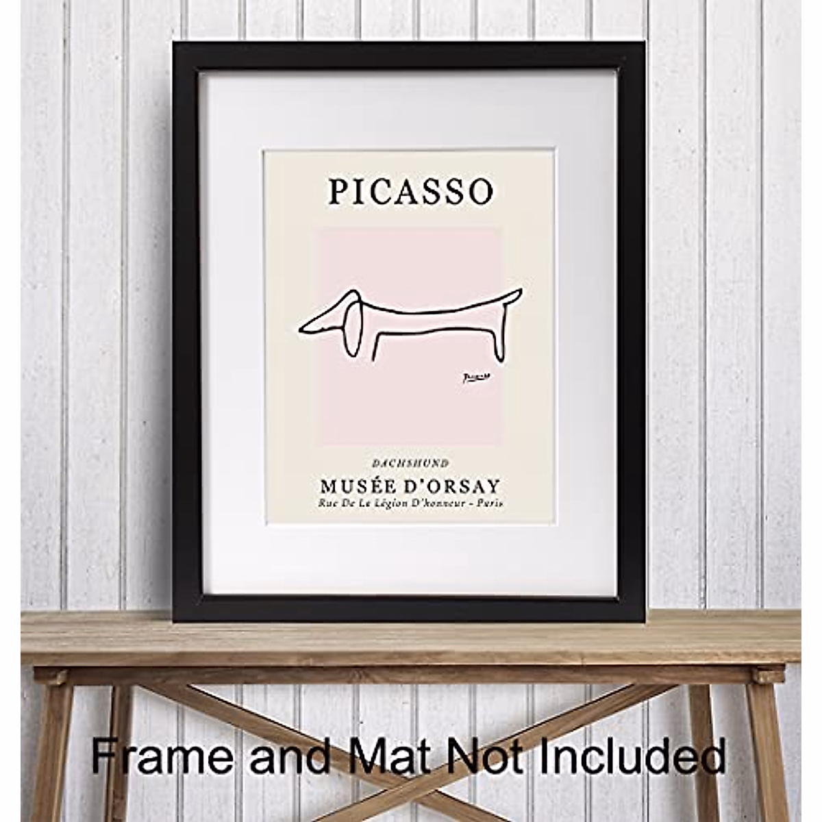 Pablo Picasso Wall Art & Decor - Dog Wall Decor - Mid-Century Modern Room Decor - Abstract Art - Minimalist Wall Decor - Line Art Wall Decor - Gallery Wall Art - Museum Posters - Art Gifts for Women