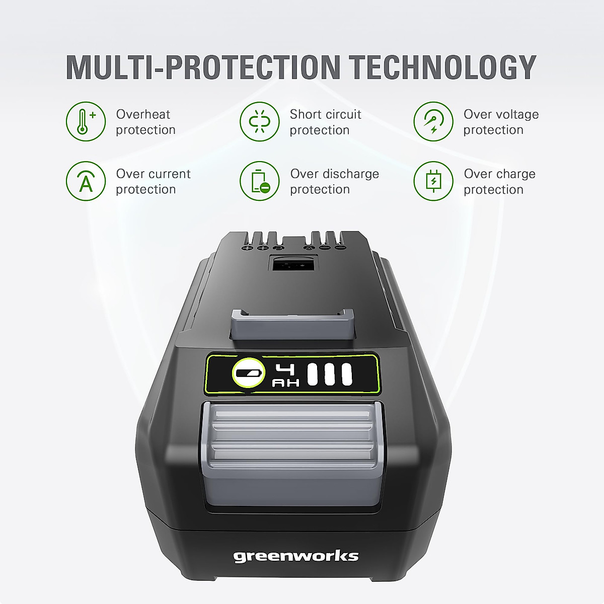 Greenworks 24V 4.0Ah Lithium-Ion Battery (Genuine Greenworks Battery/ 125+ Compatible Tools)