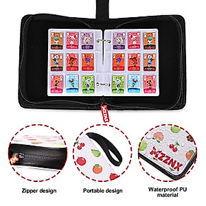 MZZNX 495 Pockets Binder Holder for Animal Crossing Mini Amiibo Cards, 1.3"x1" ACNH NFC Tag Game Mini Cards Holder (Fruit)