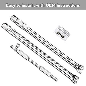 Uniflasy Grill Parts Kit Replacement for Weber Spirit 200 Series, Grill Burner Tubes, Grill Igniter for Spirit E-210, E-220, Spirit S-210, S-220 with Front Controls, 69785, 7642