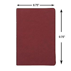 NASB Super Giant Print Reference Bible, Burgundy LeatherTouch, Indexed