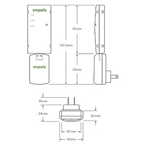 Vue Smart Home Energy Monitor | Works only w/PG&E, SCE, SDGE, PPL, First Energy, Ohio Edison, Burlington Electric & Green Mountain Power | Connects to Your Electric Meter | Solar Net Metering