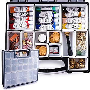 HOPPLER Organizer For Beads, Bolts, Screws, Wax Seal Kit Tools, Craft Supplies, Fishing Tackle, And More. Great Hardware Organizer For Bead Storage And Wax Sealing Supplies To Help Stay Creative.