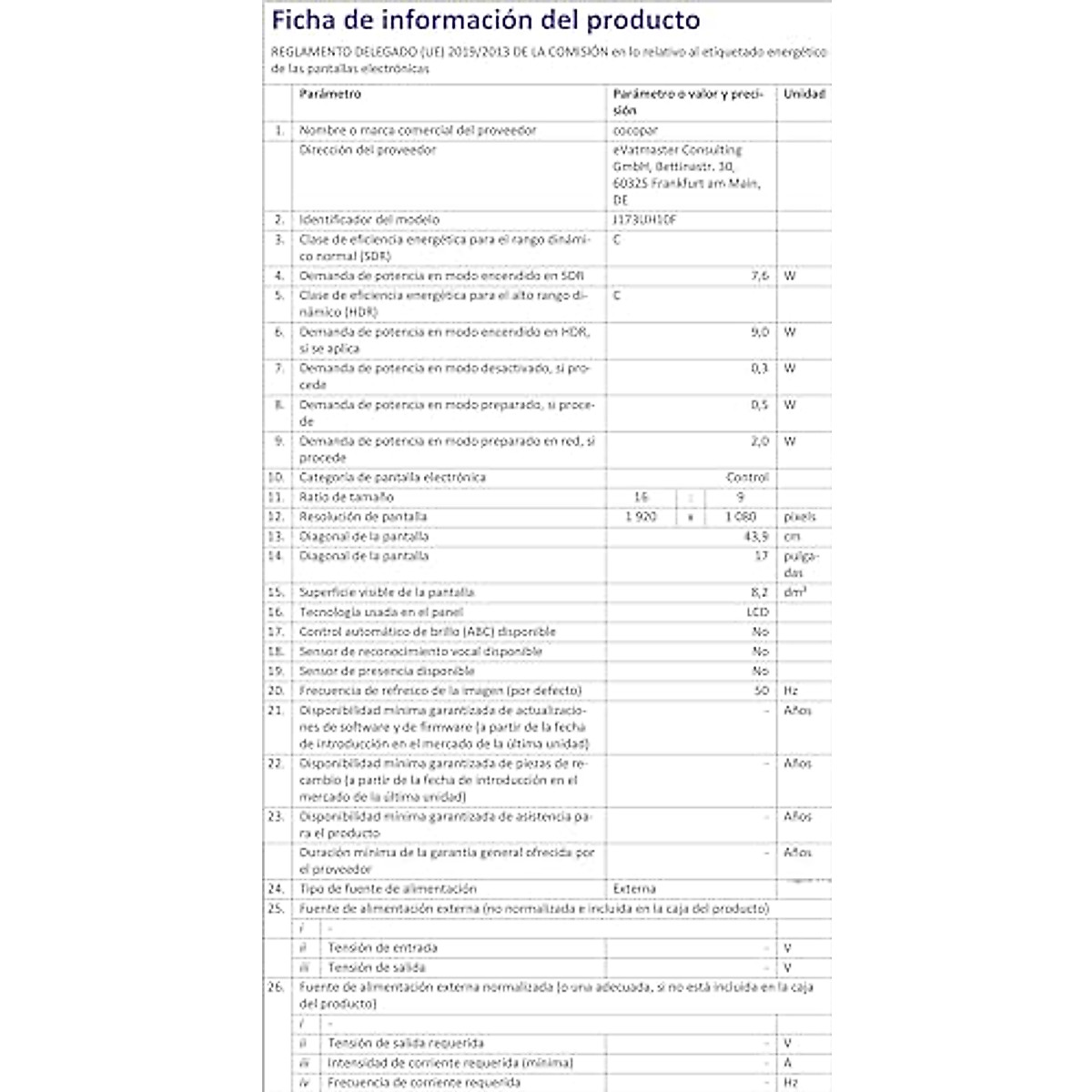 cocopar Portable Monitor 4K - 17.3 Inch UHD FreeSync HDR IPS 130% sRGB 3840x2160 Lightweight Eye Care Computer Display with Type-C Mini DP HDMI for Xbox PS4/5 Switch Laptop PC Mac, with Smart Case