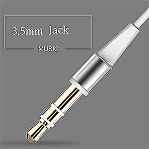 Long Cord Earplug Headphones without Mic for Tv Watching ,Wired Ear Buds Earbuds with Microphone,Noise Cancelling Music Headphones for Work,Deep Bass 3.5mm Earbuds for Compute,In Ear Monitors (10FT)