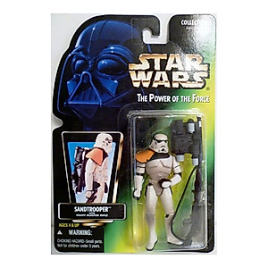 Star Wars A New Hope Power of the Force POTF2 Collection 1 Sandtrooper with Heavy Blaster Action Figure [Hologram Card]