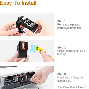 E-Z Ink (TM Remanufactured Ink Cartridge Replacement for HP 61XL 61 XL High Yield for HP Envy 4500 4502 5530 DeskJet 2512 1512 2542 2540 2544 3052a 1055 2548 OfficeJet 4630 Printer (2 Black,2Pack)