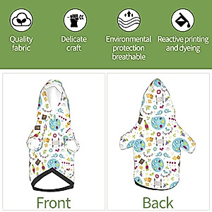 Happy Traditional Jewish Passover Dog Wear Hoodies for Small Pets Costume Cosplay Clothes Puppy Warm Coat XX-Large