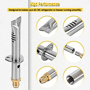DearChan 621957 Refrigerator Burner Orifice Assembly, Burner Replacement for Norcold N1095/ N61X/ N62X/ N64X/ N81X/ N82X/ N84X Series Refrigerator, with Orifice Adapter