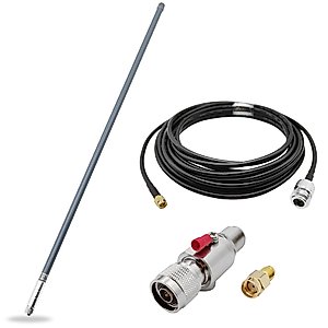 LoRa Antenna 12dBi for RAK HNT Bobcat Helium Hotspot Miner + 20ft N-Female to SMA-Male Extension Cable