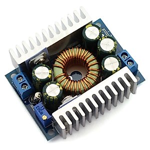 DZS Elec 12A DC-DC Step Down Buck Converter Low Ripple with Heat Sink 4.5V-30V to 0.8V-30V Vehicular Voltage Regulator