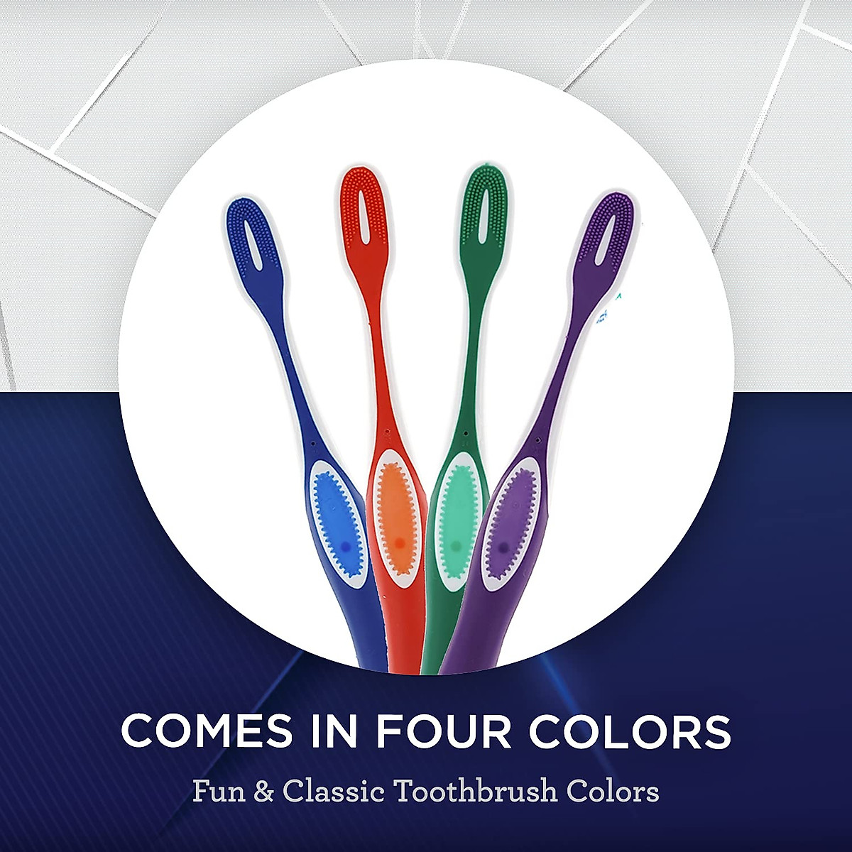 GuruNanda Mentadent Manual Toothbrush for Adults & Kids - Extra Cleaning with Soft Bristles for White Teeth Family 4 Count(Pack of 1)