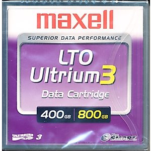 Maxell 22919500 LTO-3 Ultrium 400/800GB Tape Cartridge - Single