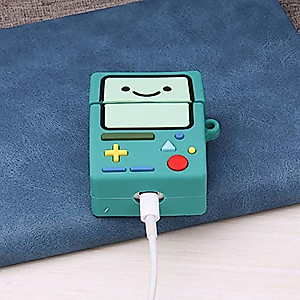 Compatible with Switch AirPods Case 1&2, Kids Teens Girls Boys Women Protective Silicone Skin Cover for AirPod Case Game, Funny Kawaii Cartoon 3D Cute Case for AirPods 1/2 (Teal Switch)