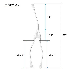 LEDMyplace 32W 5ft LED Freezer/Cooler Tubes T8 V-Shape, 4200 Lumens, 5000k Daylight White, 180° Beam Angle, 100-277V, Tube Lights for Supermarkets Freezer, Grocery Stores, Commercial Freezer Lights